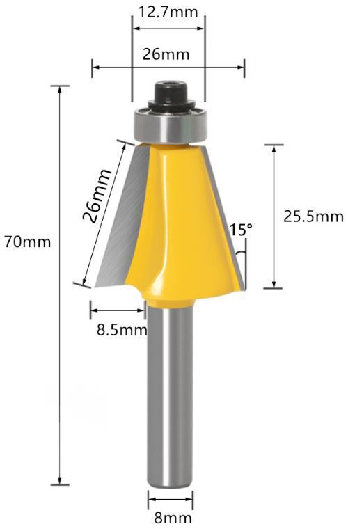 Fraise à chanfreiner | Fraise Défonceuse