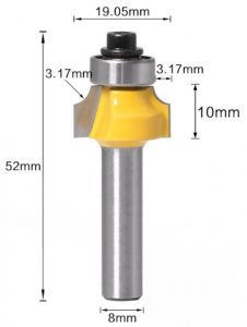 Fraise quart de rond R 3.17 mm | Fraise Défonceuse